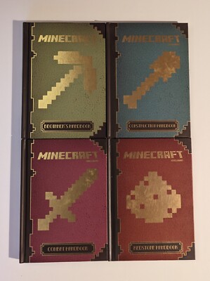 MINECRAFT STRATEGY GUIDES 4 BOOK SET BEGINNER CONSTRUCTION COMBAT ...