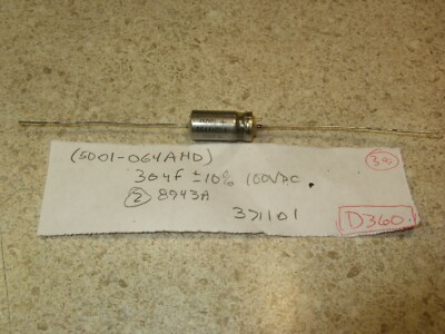 (2) Vishay 5D01-064AHD 30uF 100V Wet Slug Tantalum Capacitor - New! | eBay