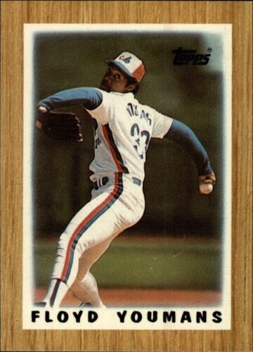 1987 Topps Mini Leader #19 Floyd Youmans Pitcher Montreal Expos FREE ...