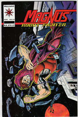 MAGNUS ROBOT FIGHTER #23 Valiant Comics John Ostrander James Brock ...