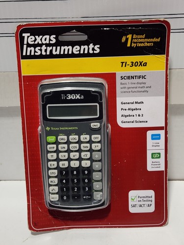 Texas Instruments TI-30Xa Scientific Calculator Math, Pre/Algebra 1&2 ...