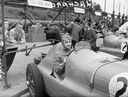 Jean Achard in a Delage D6 70 1947 Motor Racing Old Photo 1 | eBay