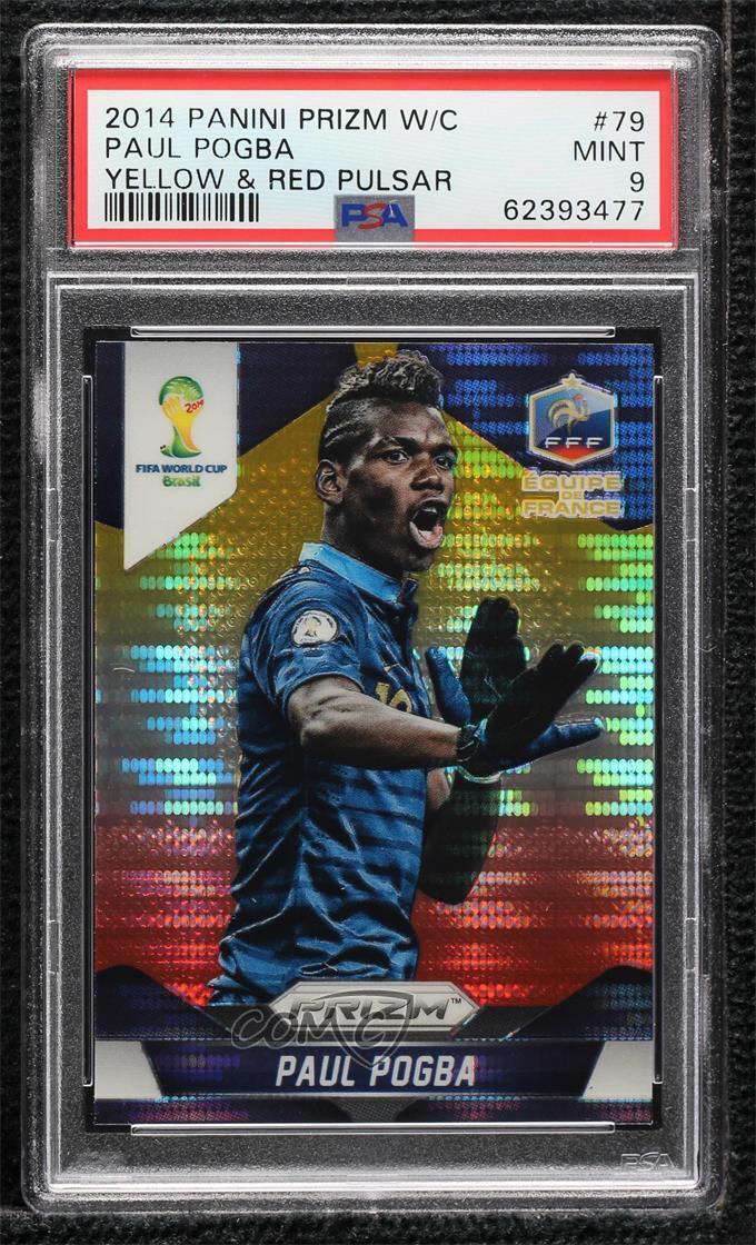 2014 Panini Prizm World Cup - Yellow & Red Pulsar Prizm #79 Paul Pogba ...