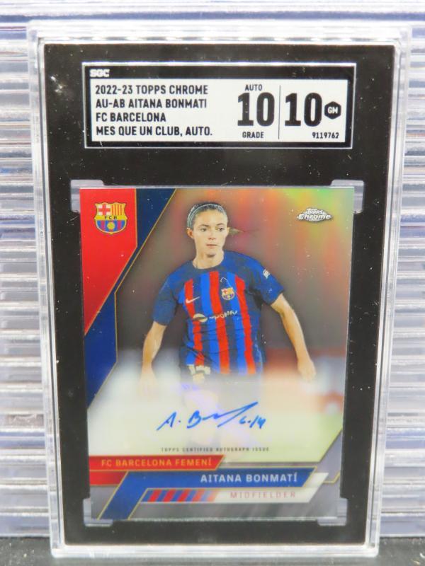 2022-23 Topps Chrome FC Barcelona Aitana Bonmati Auto Autograph #AU-AB ...