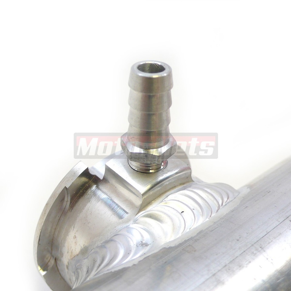 Billet Aluminum Radiator Water inline Filler Neck 1-3/4" x 6" Overflow ...