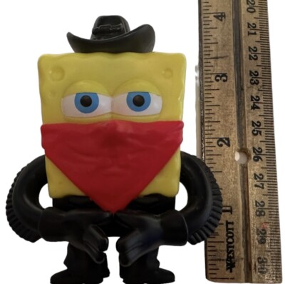 2008 SpongeBob Pest of the West Cowboy Bandit Figure - Burger King | eBay