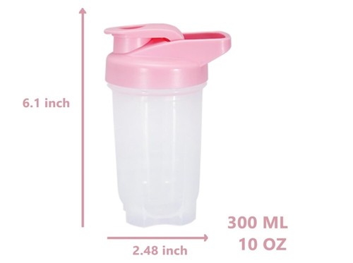 Shaker Bottle Protein Shakes Cup and 10-Ounce/300ML PINK | eBay