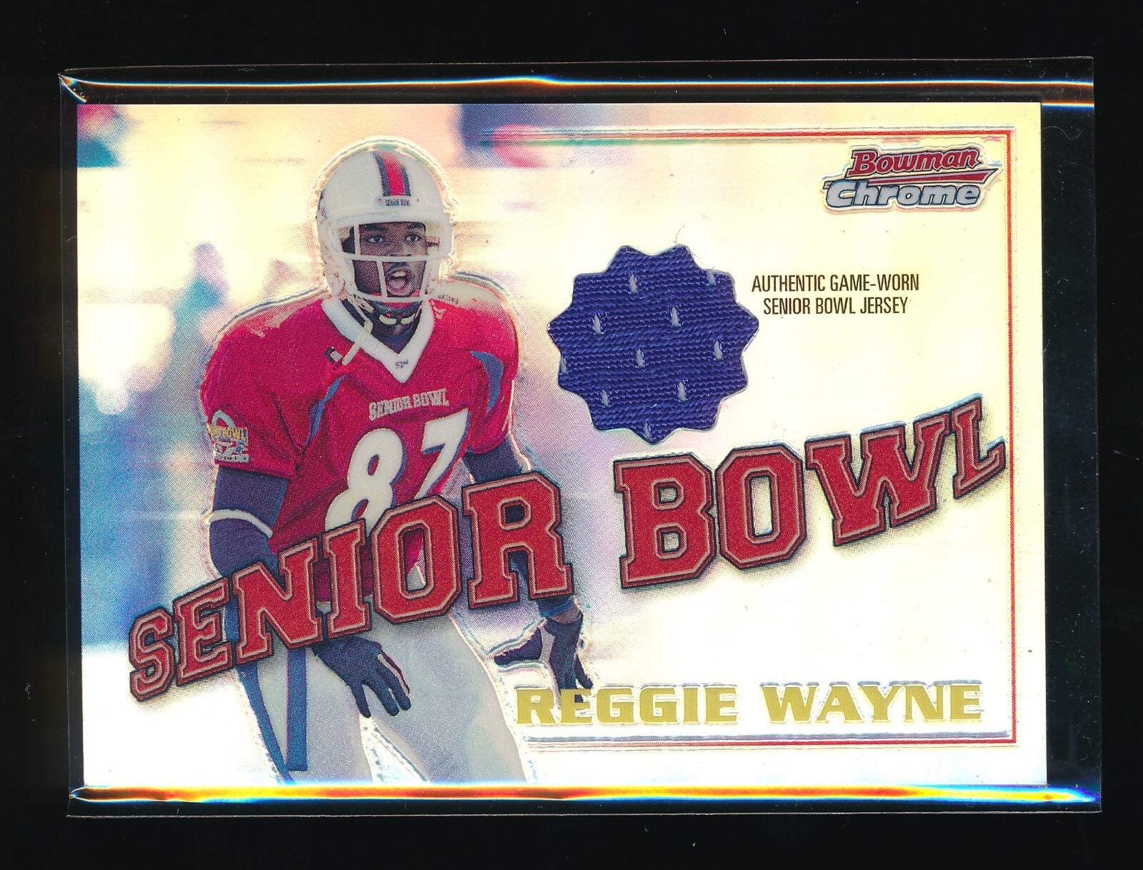 REGGIE WAYNE 2001 BOWMAN ROOKIE RELIC RC JERSEY *INDIANAPOLIS COLTS* | eBay