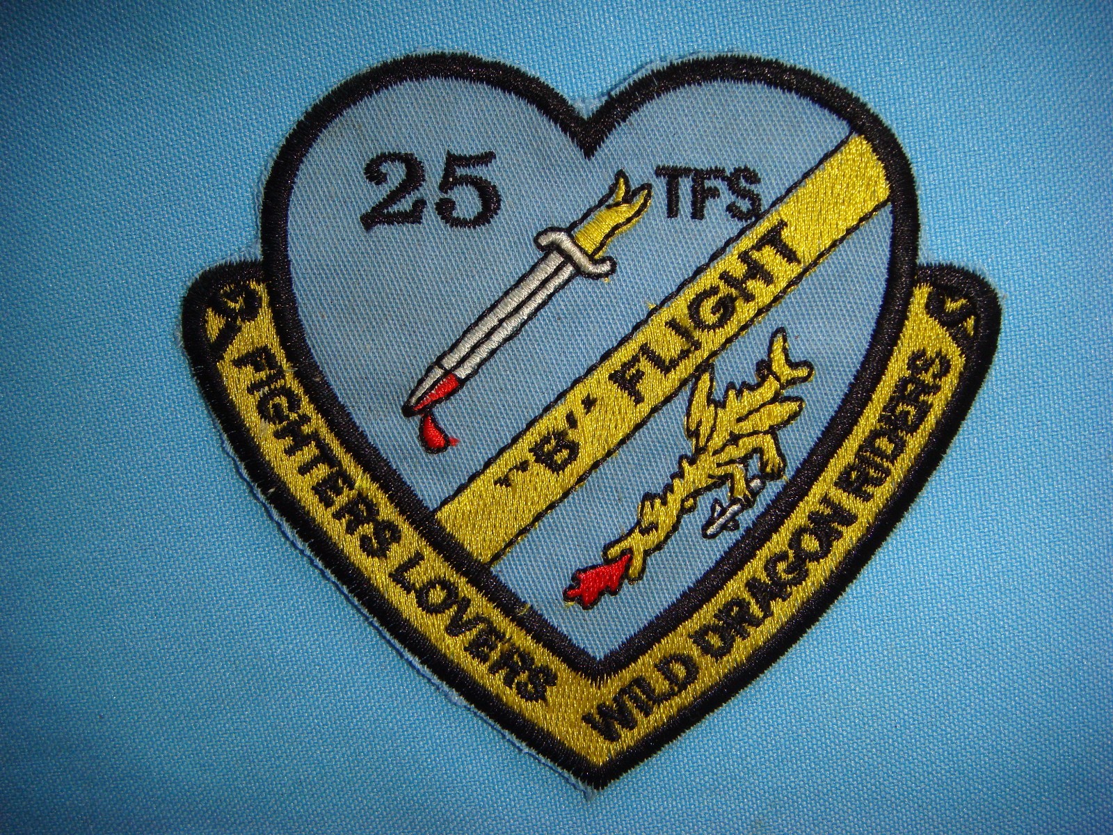 VIETNAM WAR PATCH, USAF B FLIGHT 25th TACTICAL FIGHTER SQ | eBay