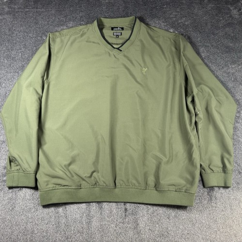 Ashworth Weather Systems Mens XL Green V Neck Pullover Golf Jacket ...
