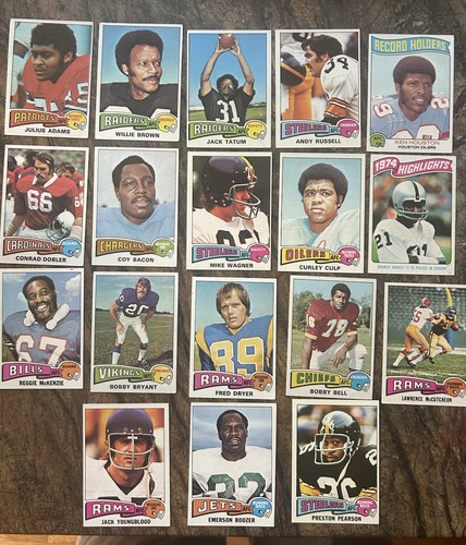 1975 Topps Football 18 Card Star Lot Ex-ExMt Some Better. See Pics ...
