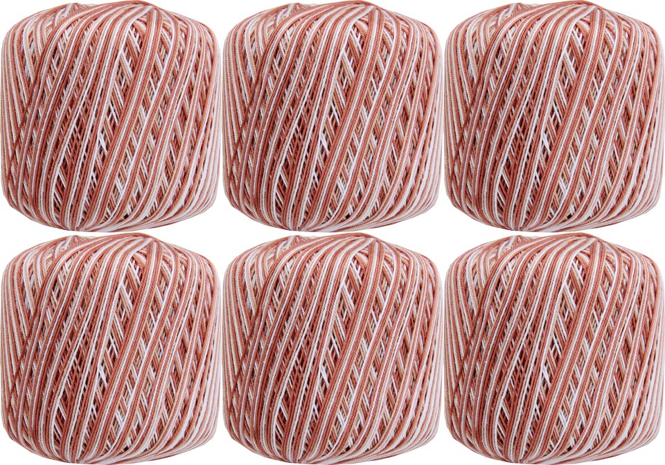 Threadart 100% Pure Cotton Multicolor Crochet Thread Sets - 7 Colors ...