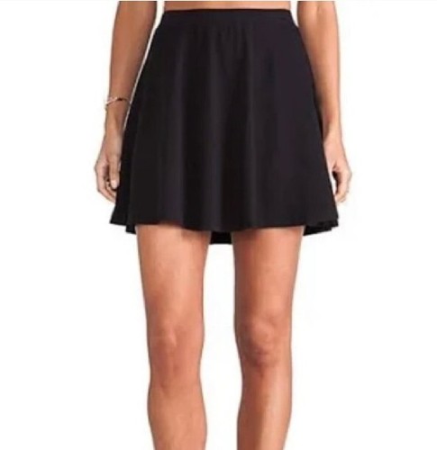 VELVET By Graham & Spencer LARGE Skirt Black Skater MINI BRITA ...
