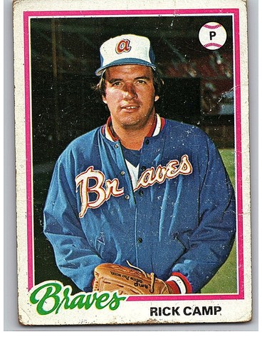 1978 Topps Baseball Card Single - #349 Rick Camp A3 | eBay