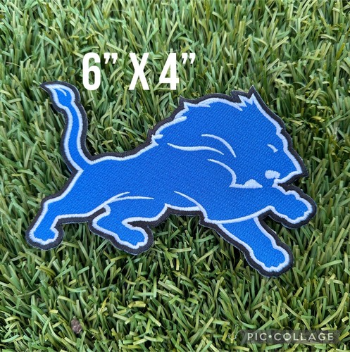 Detroit Lions BIGGEST Patch Iron On Embroidered US SELLER | eBay