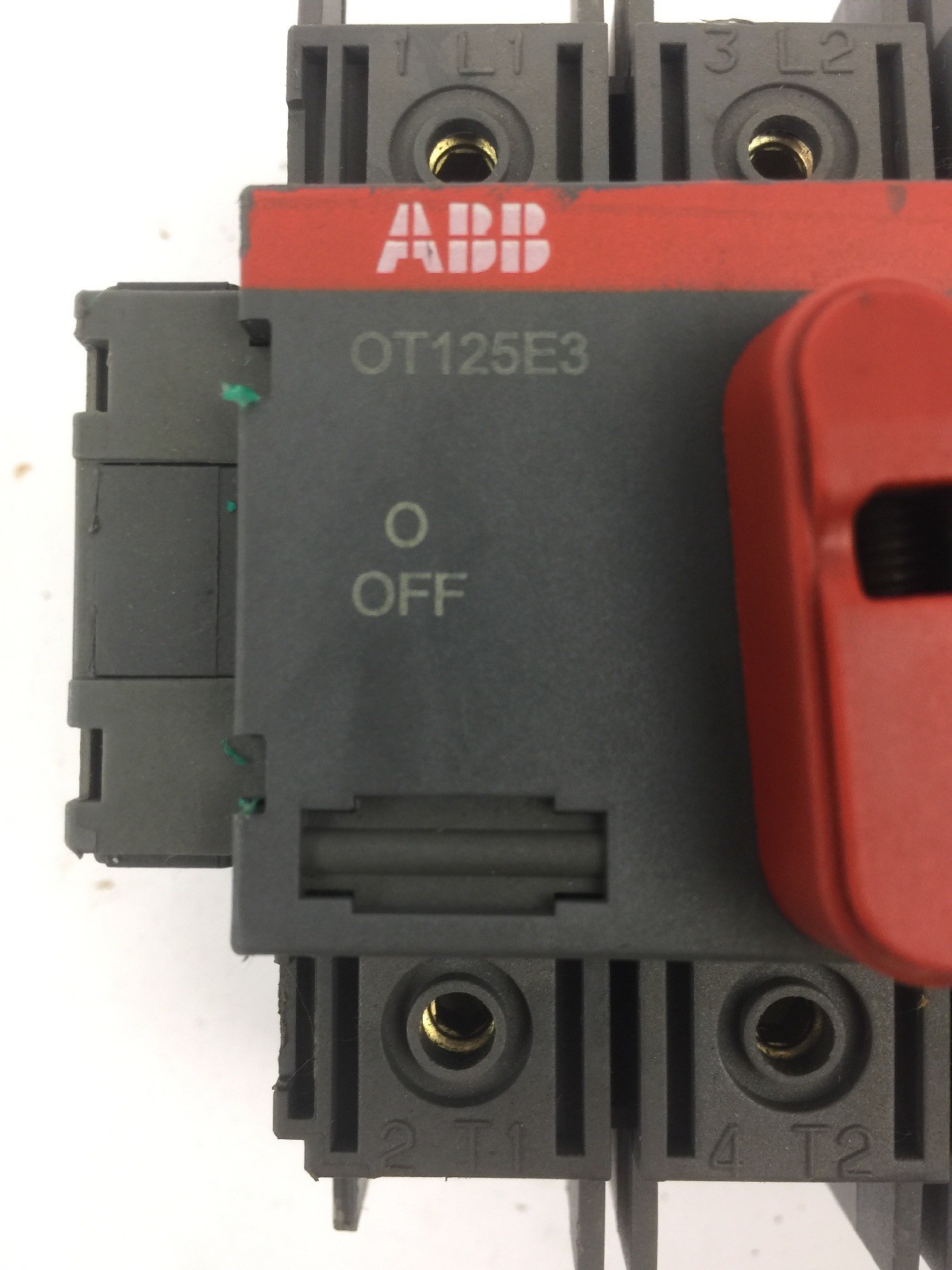 ABB OT125E3 GENERAL PURPOSE SWITCH 600 VAC 100 A W/2 OA1G01 AUXILIARY ...