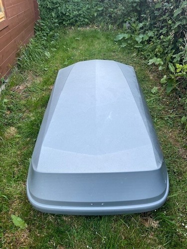 Halfords grey 420l Roof Box. inc 2 keys | eBay UK