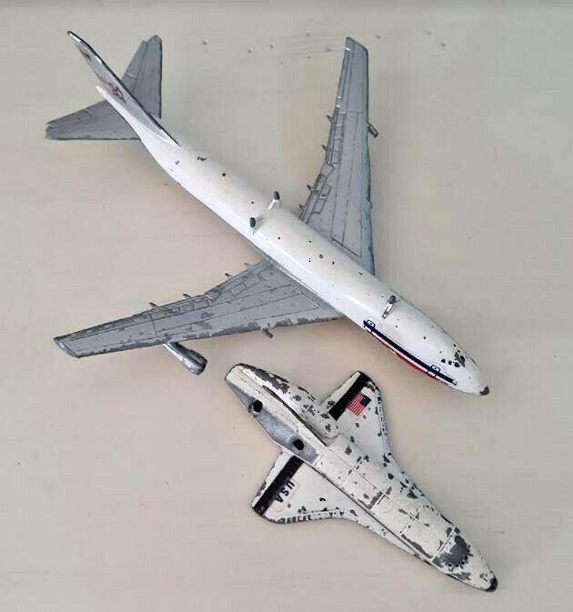 Vintage Lintoy Nasa 905 Boeing 747 With Space Shuttle 732 747 Shuttle