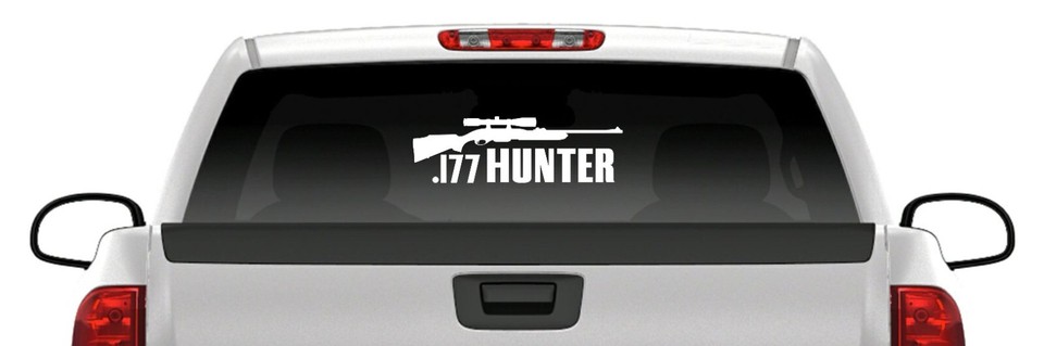 Pellet BB Gun Sticker .177 .22 Air Rifle Ammo Hunter Window Decal ...