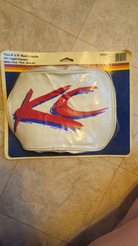 NOS! VINTAGE KC HiLiTES (2) 6" x 9" RECTANGULAR LIGHT COVERS, WHITE ...