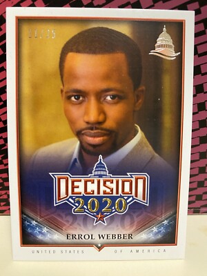 Decision 2020 Series 2 #560 Errol Webber CAPITOL SILVER FOIL PARALLEL ...