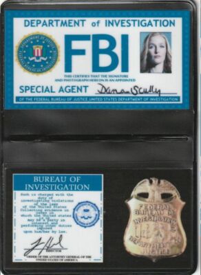 X-Files Badge d'identification Dana Scully The X-files Scully id card ...