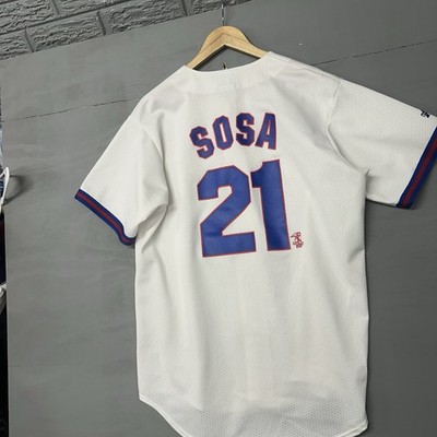 Chicago Cubs Sammy Sosa Majestic Vintage Alternate White Jersey Size L ...