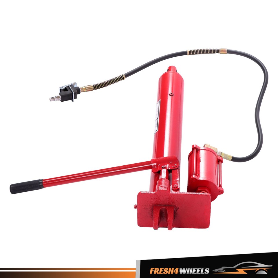 8 Ton Hydraulic Air Long Ram Jack Clevis Base Engine Lift Hoist Single ...