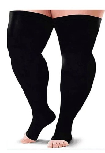 New PLUSOCK plus size THIGH HIGH compression socks black 3xl | eBay