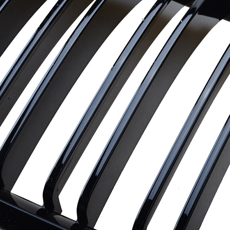 Gloss Black M Color Front Kidney Grill Double Slat For BMW X5 X6 E70 ...