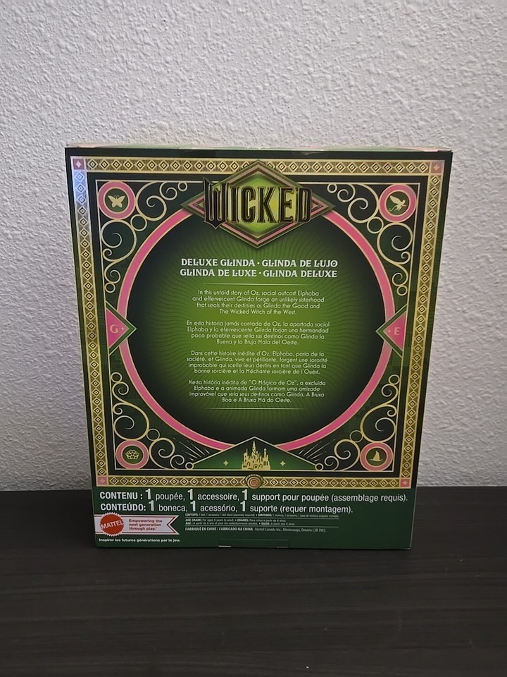 Mattel WICKED Movie Glinda DELUXE Doll MISPRINT ERROR BOX URL 2024 ...