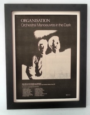 ORCHESTRAL*OMD*Organisation Tour*1980*ORIGINAL*POSTER*AD*FRAMED*FAST ...