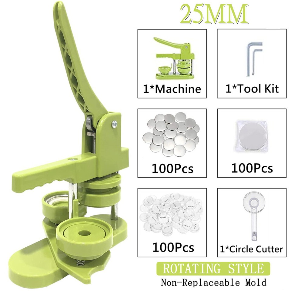 Manual Badge Pin Button Maker DIY 25/32/37/44/58MM Badges Making ...