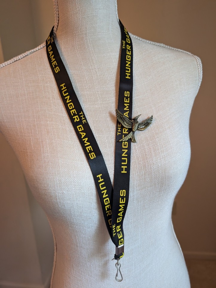 The Hunger Games Mockingjay Katniss Prop Replica Pin And Lanyard | eBay