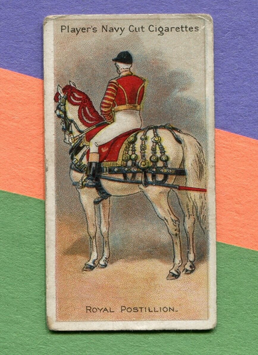 1905 JOHN PLAYER & SONS RIDERS OF THE WORLD TOBACCO CARD #27 ROYAL ...