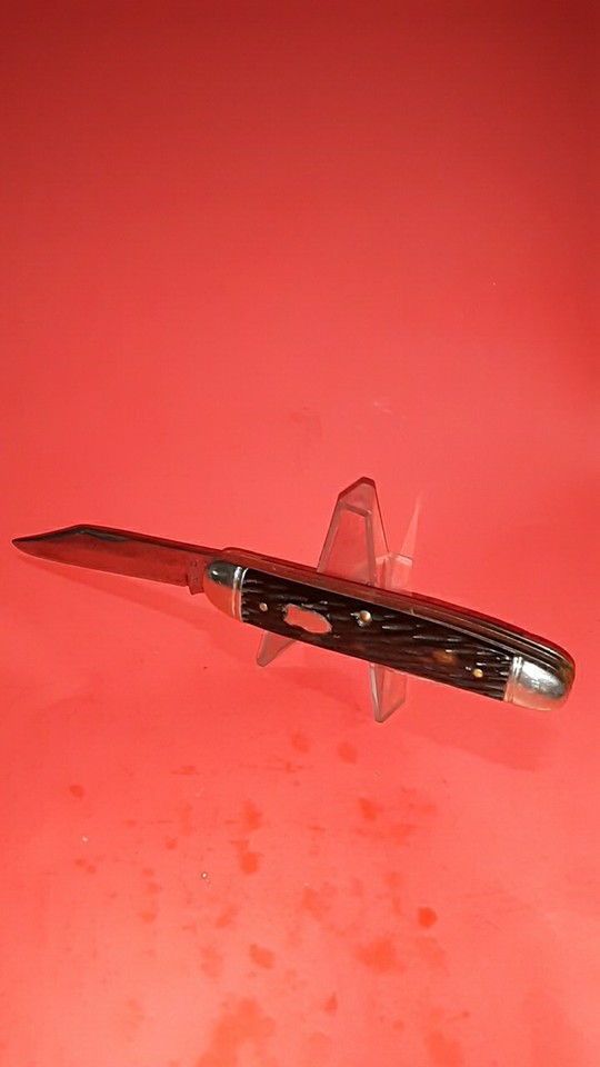 SCHRADE WALDEN 804 3 BLADE BLACK PEACH SEED CARPENTERS WHITTLER KNIFE ...