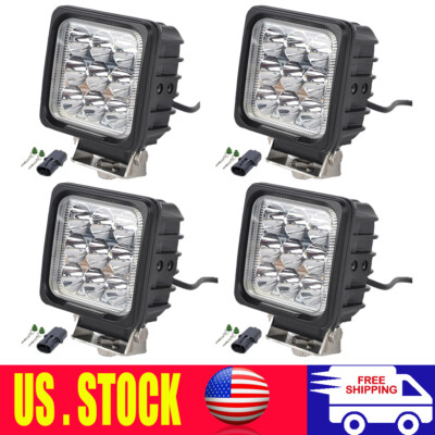 4x 27W LED Work Lights Spot Beam Headlight Blue for Agriculture ...