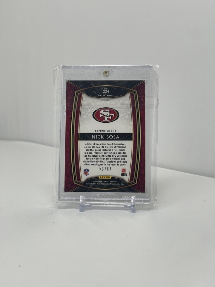 2020 Nick Bosa Panini Select Hyper Green Dragon Scales /67 49ers | eBay