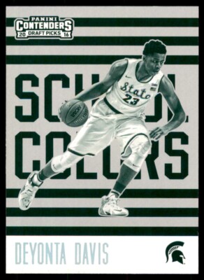 2016-17 Panini Contenders Draft Picks Deyonta Davis Michigan State ...