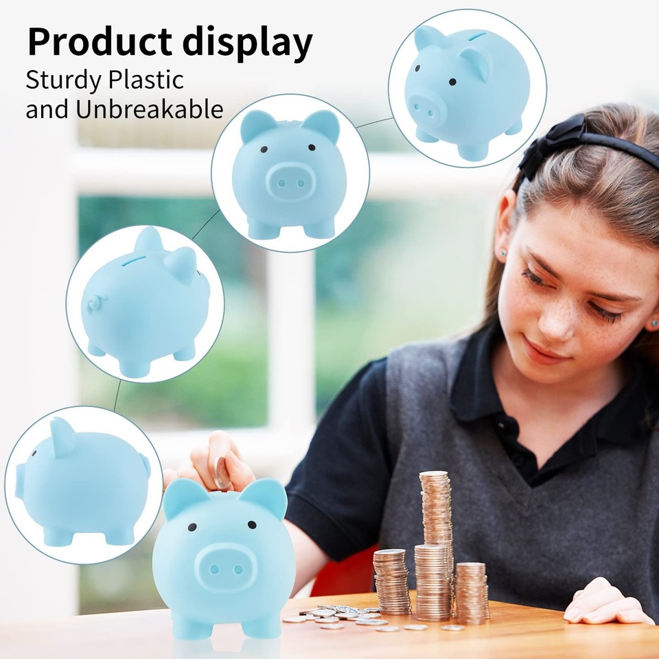 Extra Large Piggy Bank,Coin Bank for Boys and Girls,Unbreakable Plastic ...