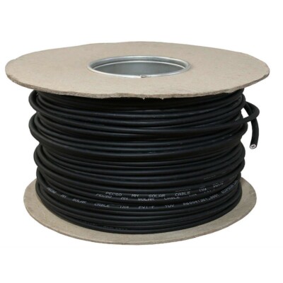 4mm² 6mm² 32A 40A SINGLE Double Dual CORE BLACK Red SOLAR CABLE PV UV ...