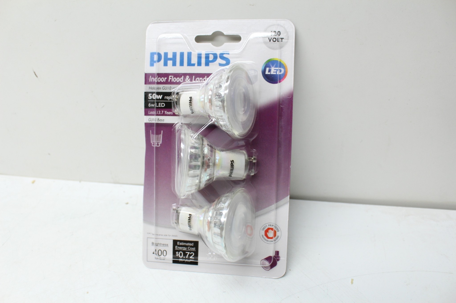 Philips EnduraLED GU10 3 Watt LED Dimmable Bulbs Warm White for sale ...
