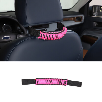 Seat Headrest Grab Handle Paracord Handles For Universal 1PC Black ...