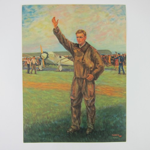 F.R. Harper Print Charles Lindbergh Airplane Spirit of St. Louis ...