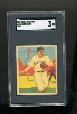 1934-36 Diamond Stars #29 Robert Rolfe SGC 3 NY Yankees | eBay