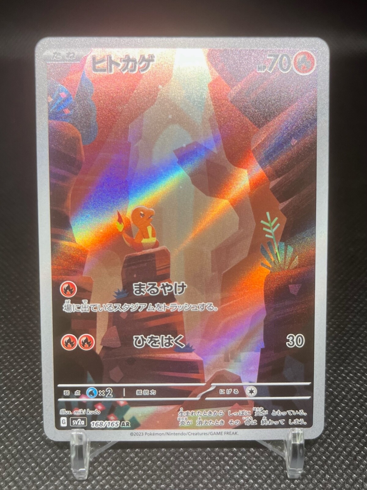 Charizard SAR 201/165 Charmander Charmeleon 168 169 Pokemon Card 151 ...