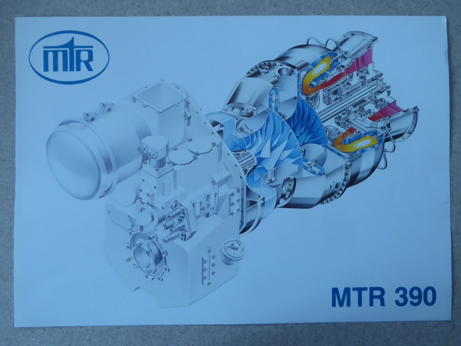 DOCUMENT MTR 390 TURBOSHAFT ENGINE TIGER TIGRE HELICOPTERE MTU ROLLS ...