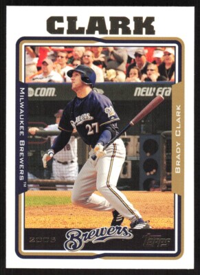 2005 Topps Brady Clark #384 Milwaukee Brewers | eBay