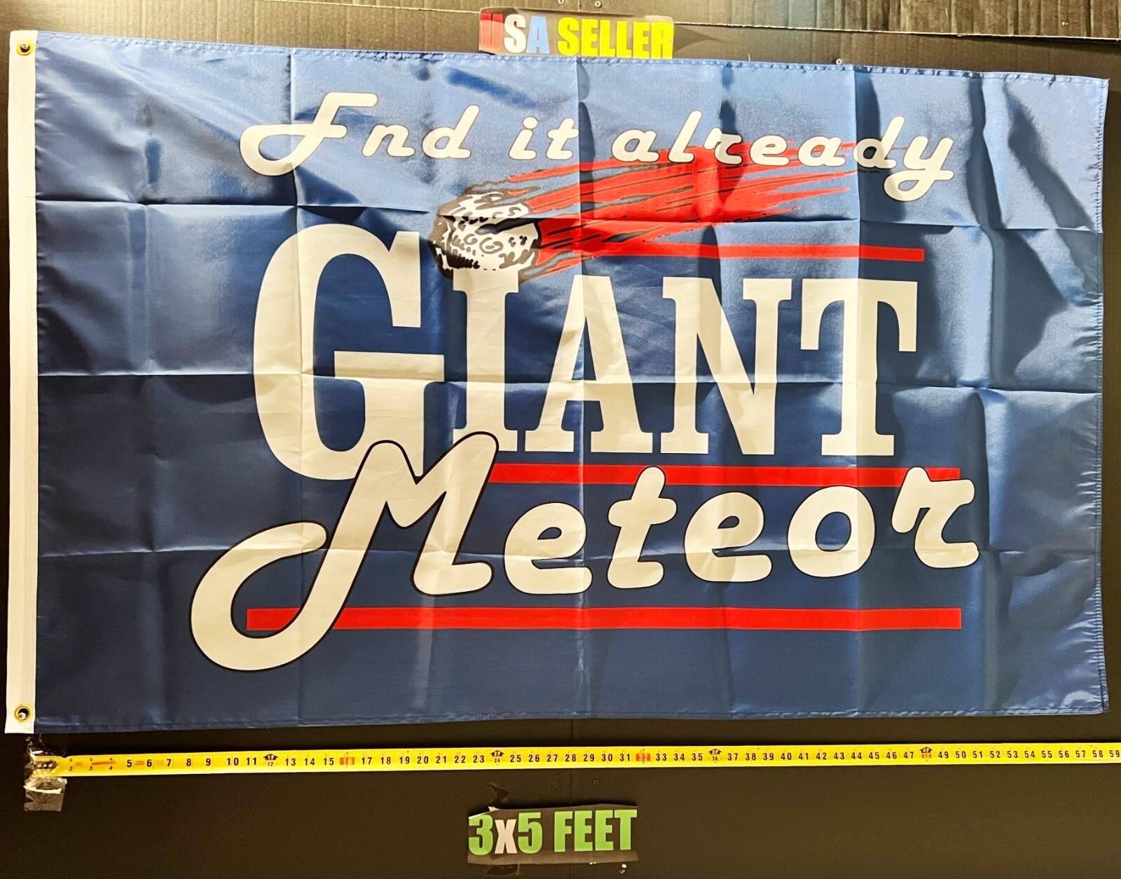 Political Flag FREE SHIPPING Meteor Defund Politicians Trump Poster USA ...