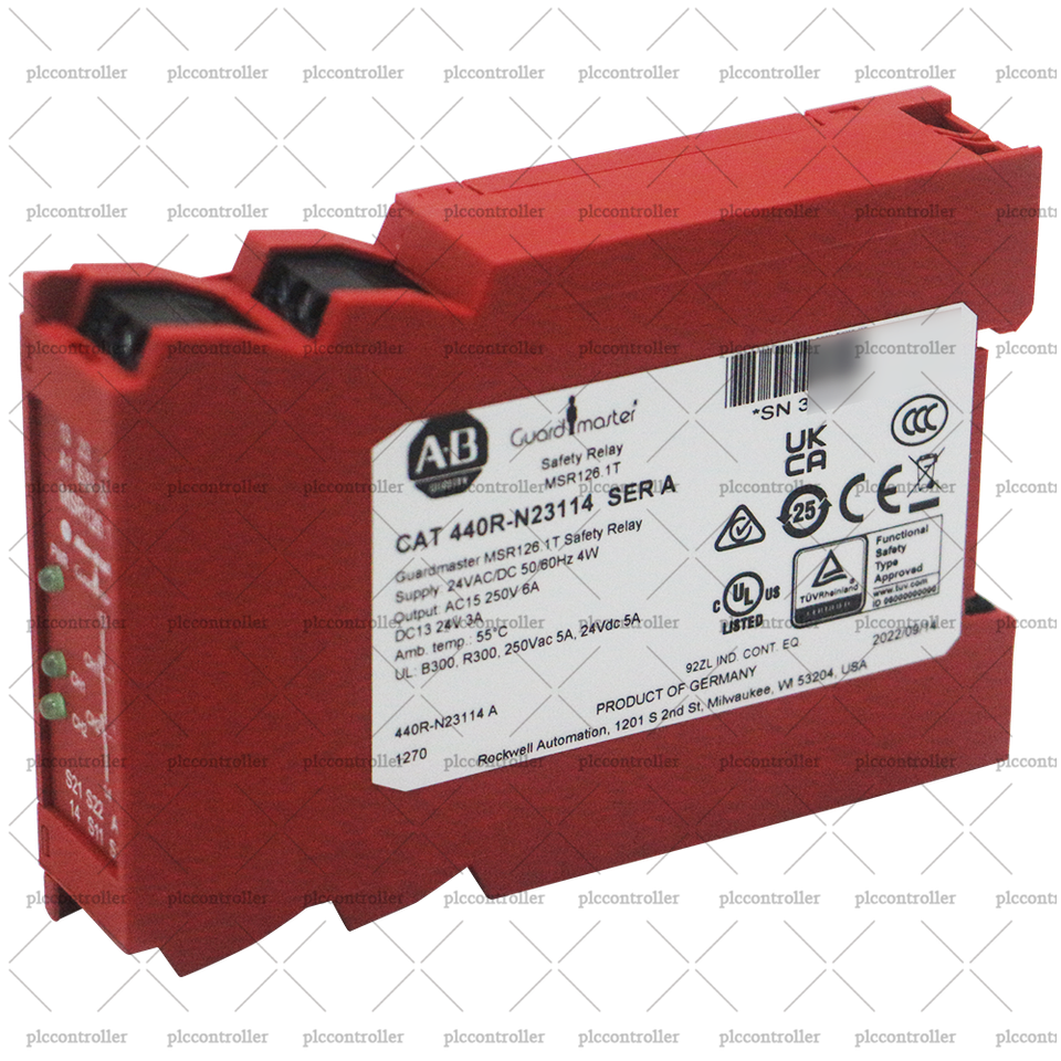 New Sealed Allen-Bradley 440R-N23114 Safety Relay, MSR126.1T, 24V AC/DC ...